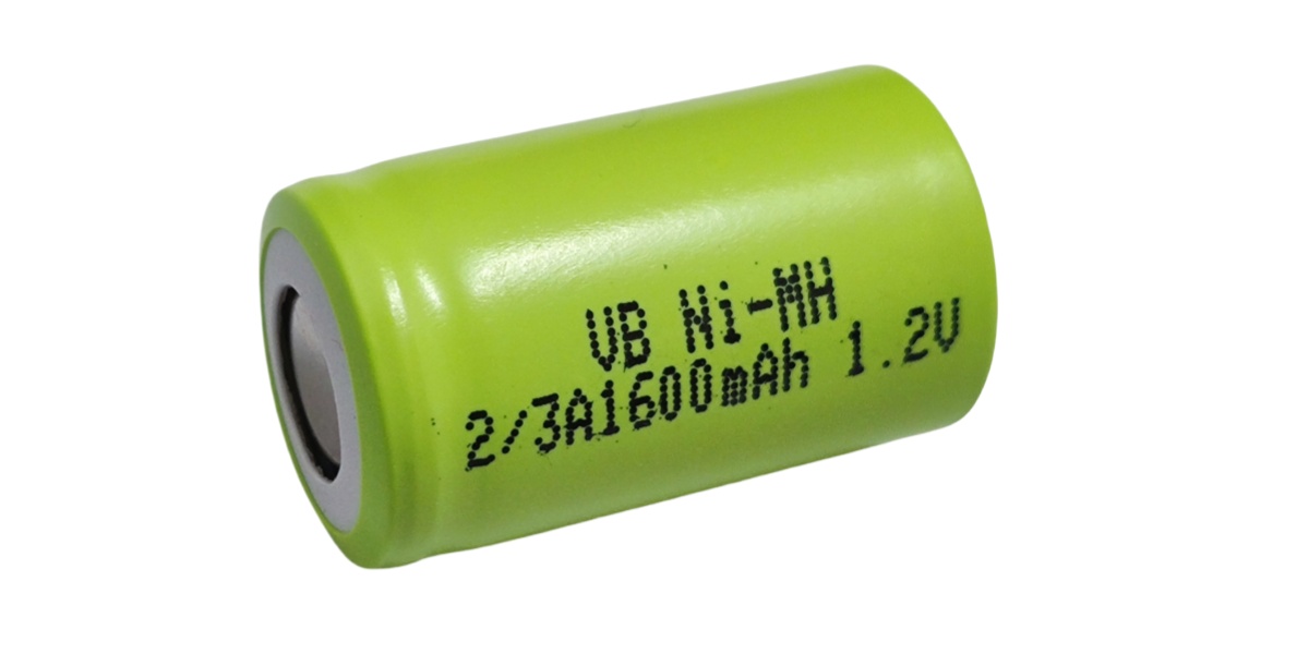 VBpower Ni-MH Small Battery Nickel Metal Hydride Battery 2/3A 1600mAh ...
