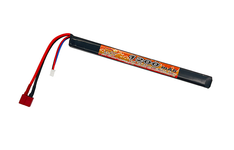 VBpower 7.4V 1200mAh 20C Li-Po Airsoft Battery Stick Battery Pack with ...