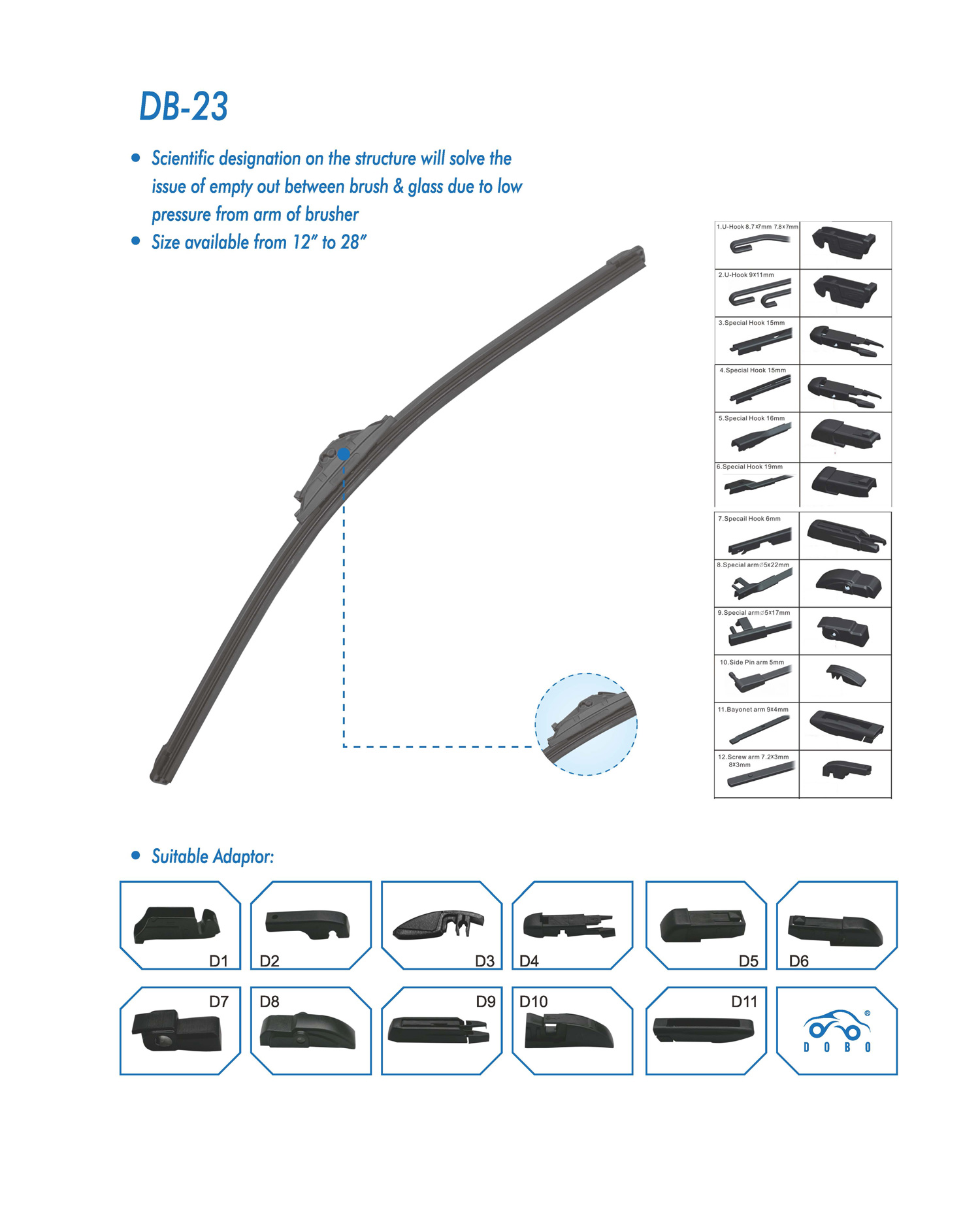 DB-23 Multifuncational wiper blade-DOBO