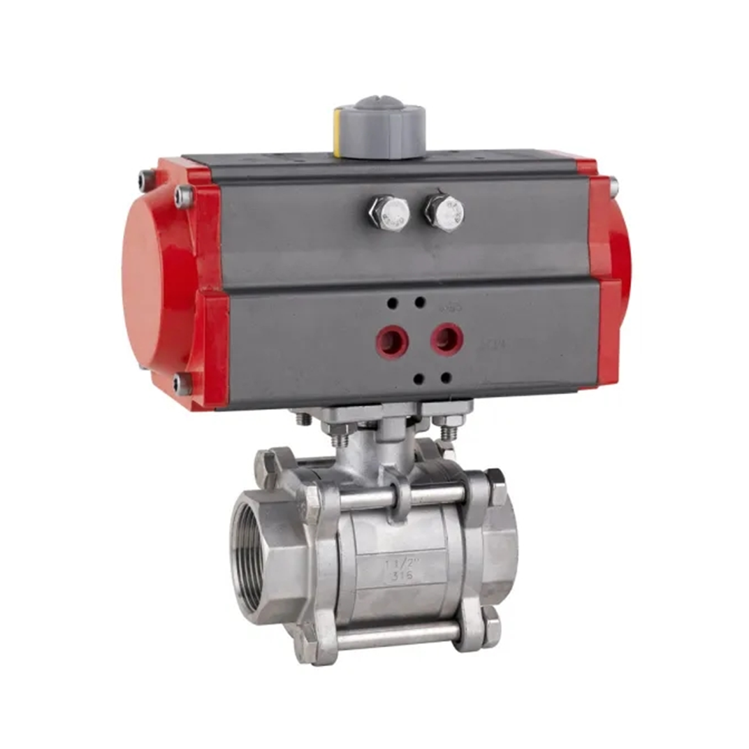 3PC Stainless Steel Ball Valve With Pneumatic Actuator-Wenzhou Joepai Valve