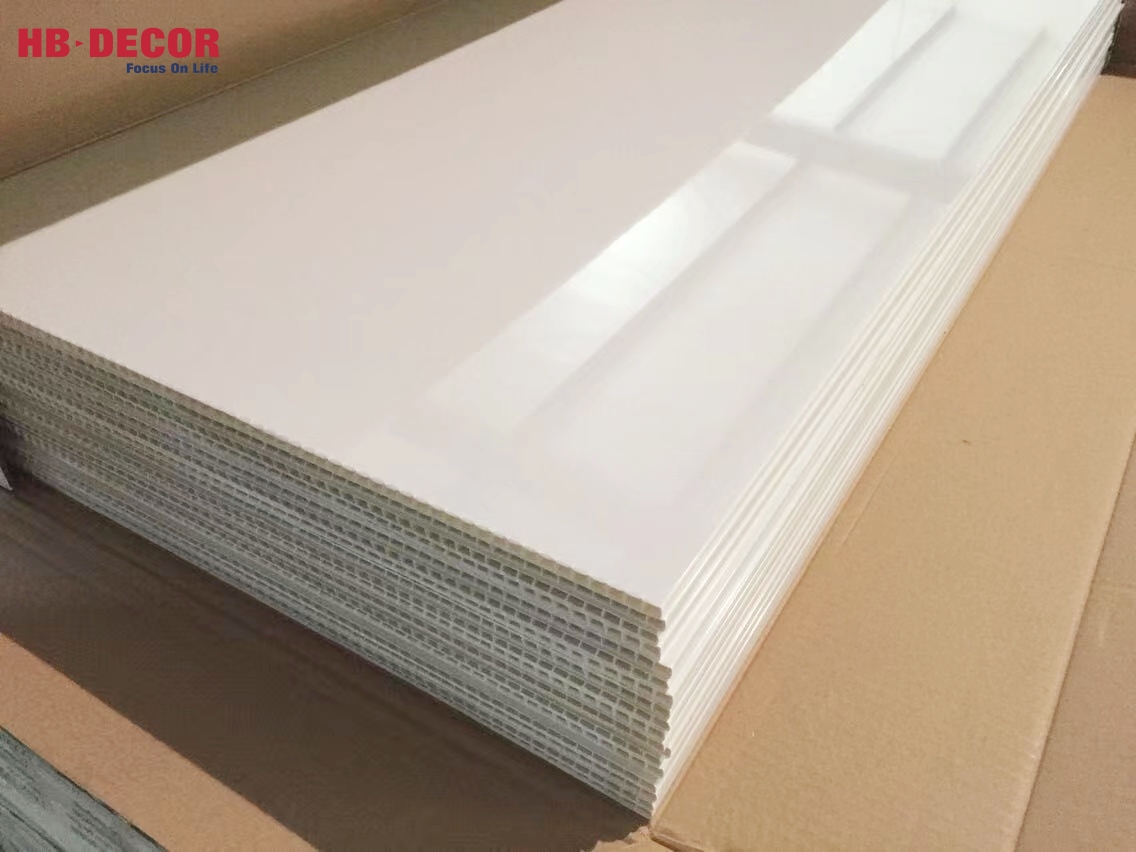 603x1210mm Glossy Blanco Baldosas de PVC- HAINING HAOBO BUILDING MATERIALS