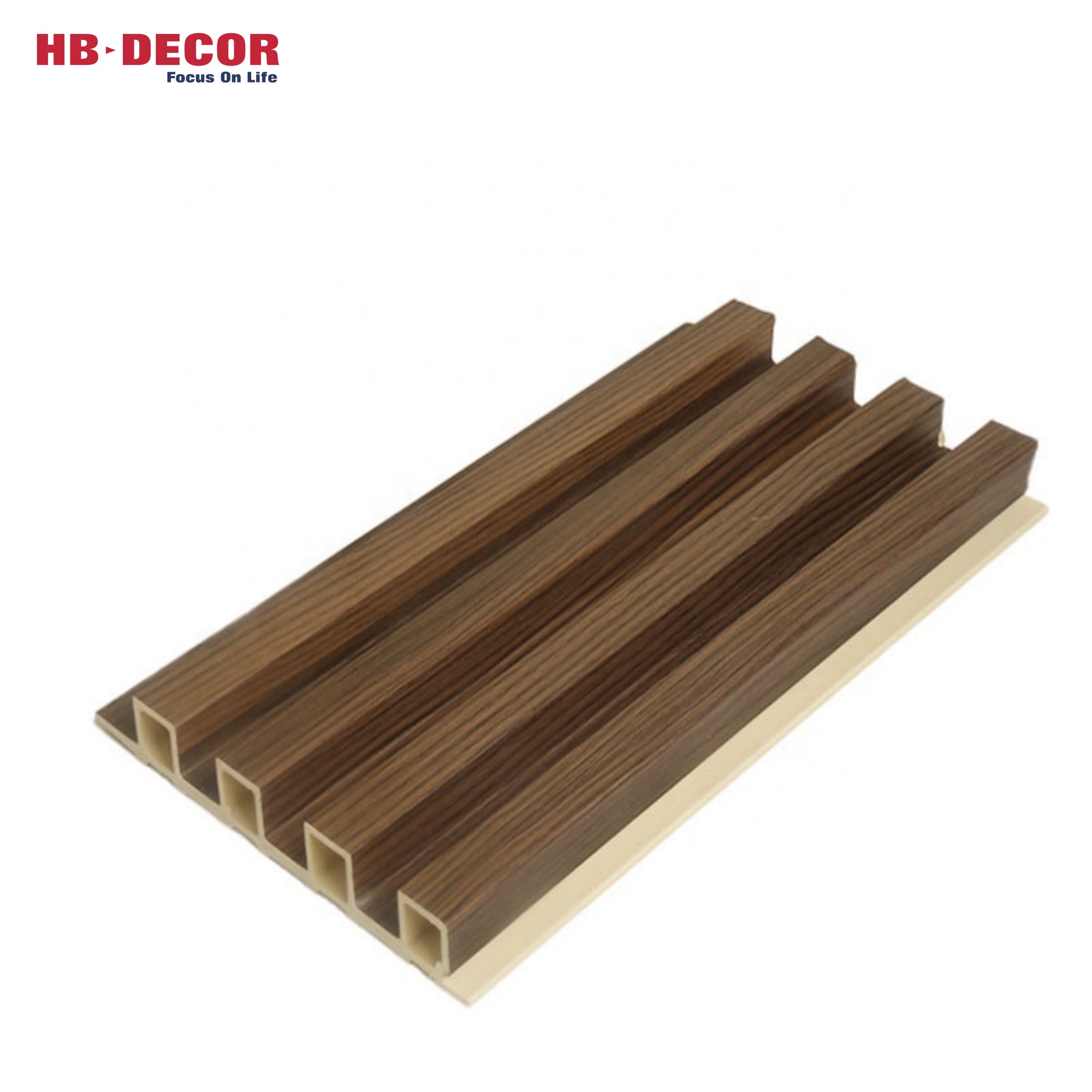 WPC Grille Wall Boards Lamination Wall Panel- HAINING HAOBO BUILDING ...