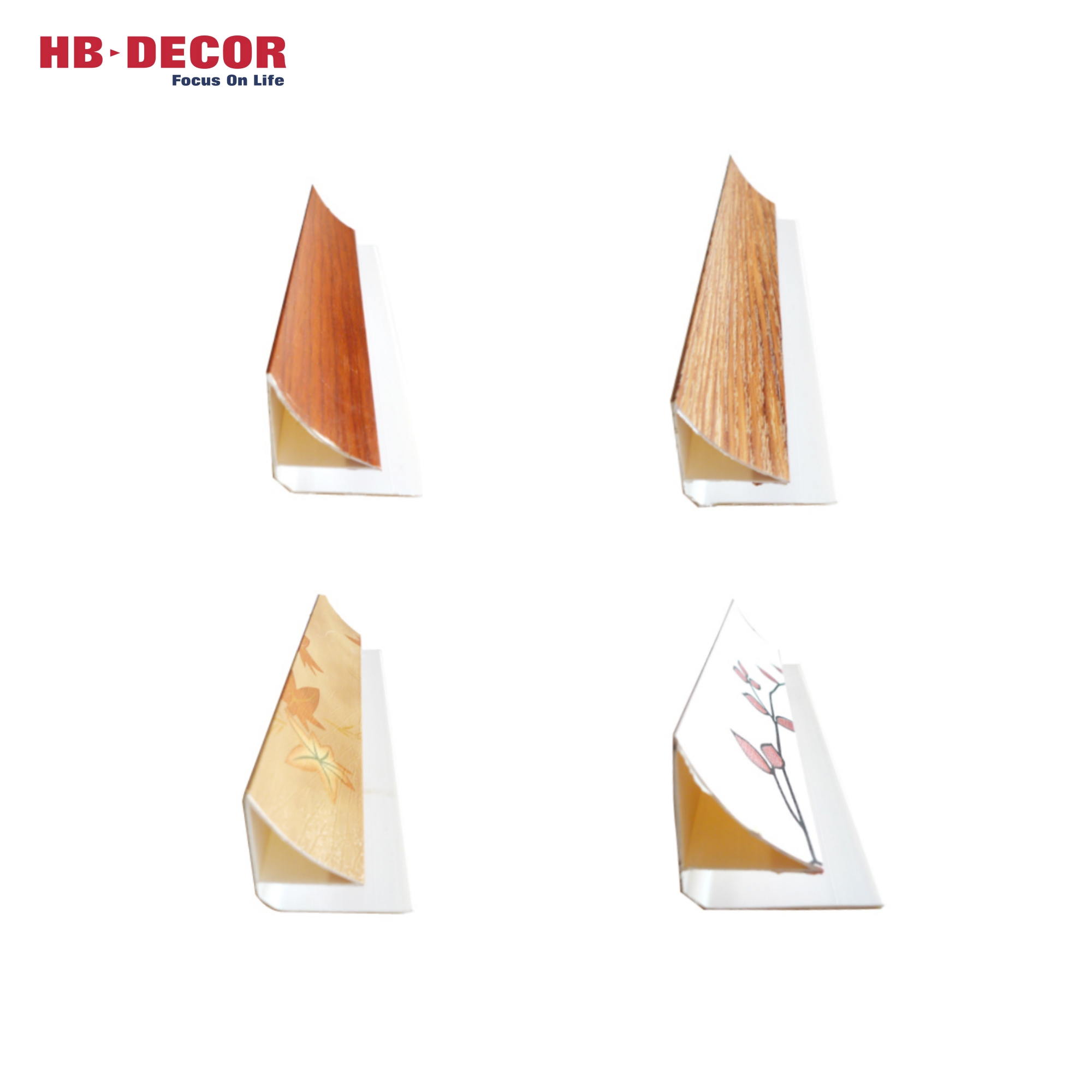 Laminated PVC Corners H Jointer U Clip Top Cornice F Corner C Corner ...