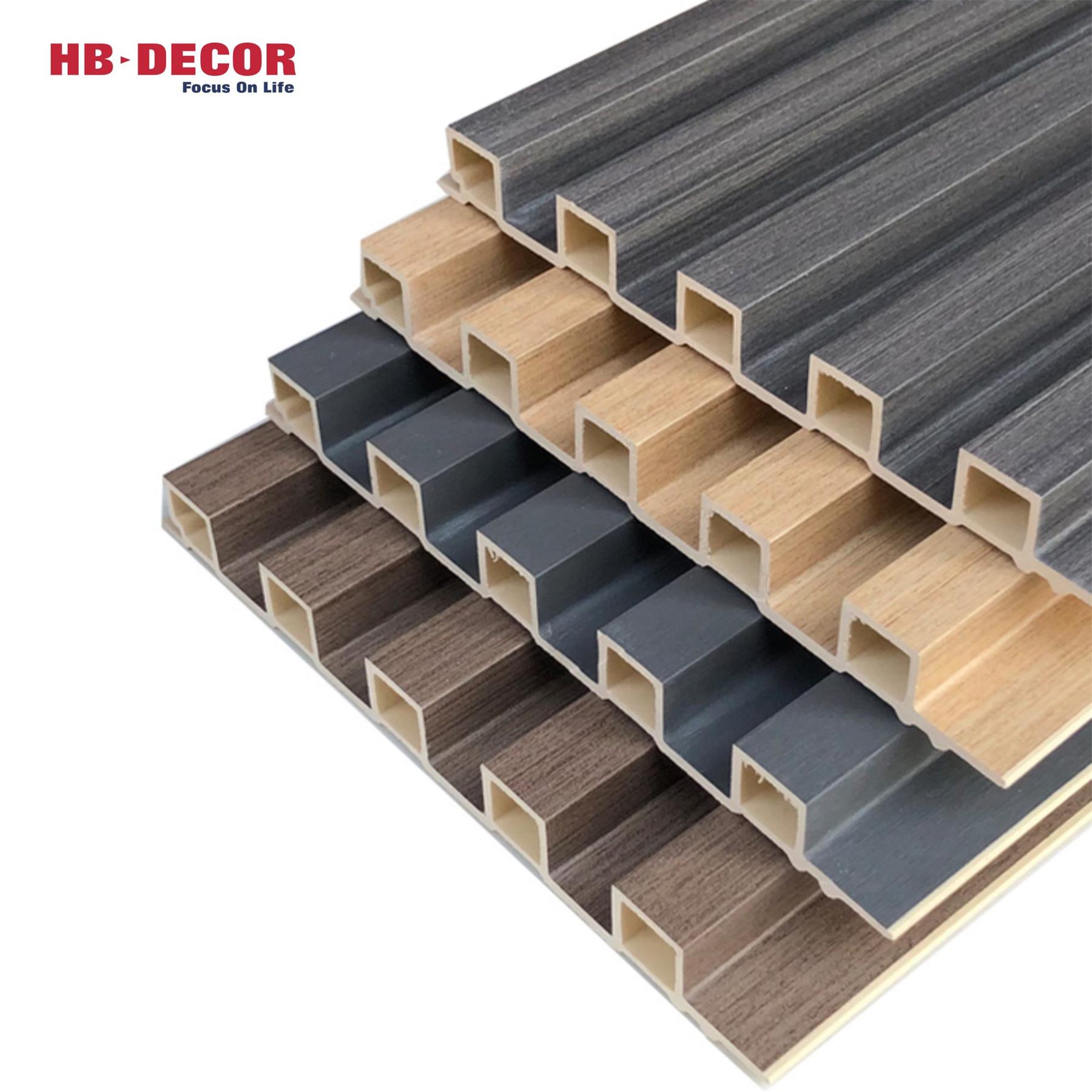 WPC Fluted Wall Panel Interior Decorative Wall - HAINING HAOBO BUILDING ...