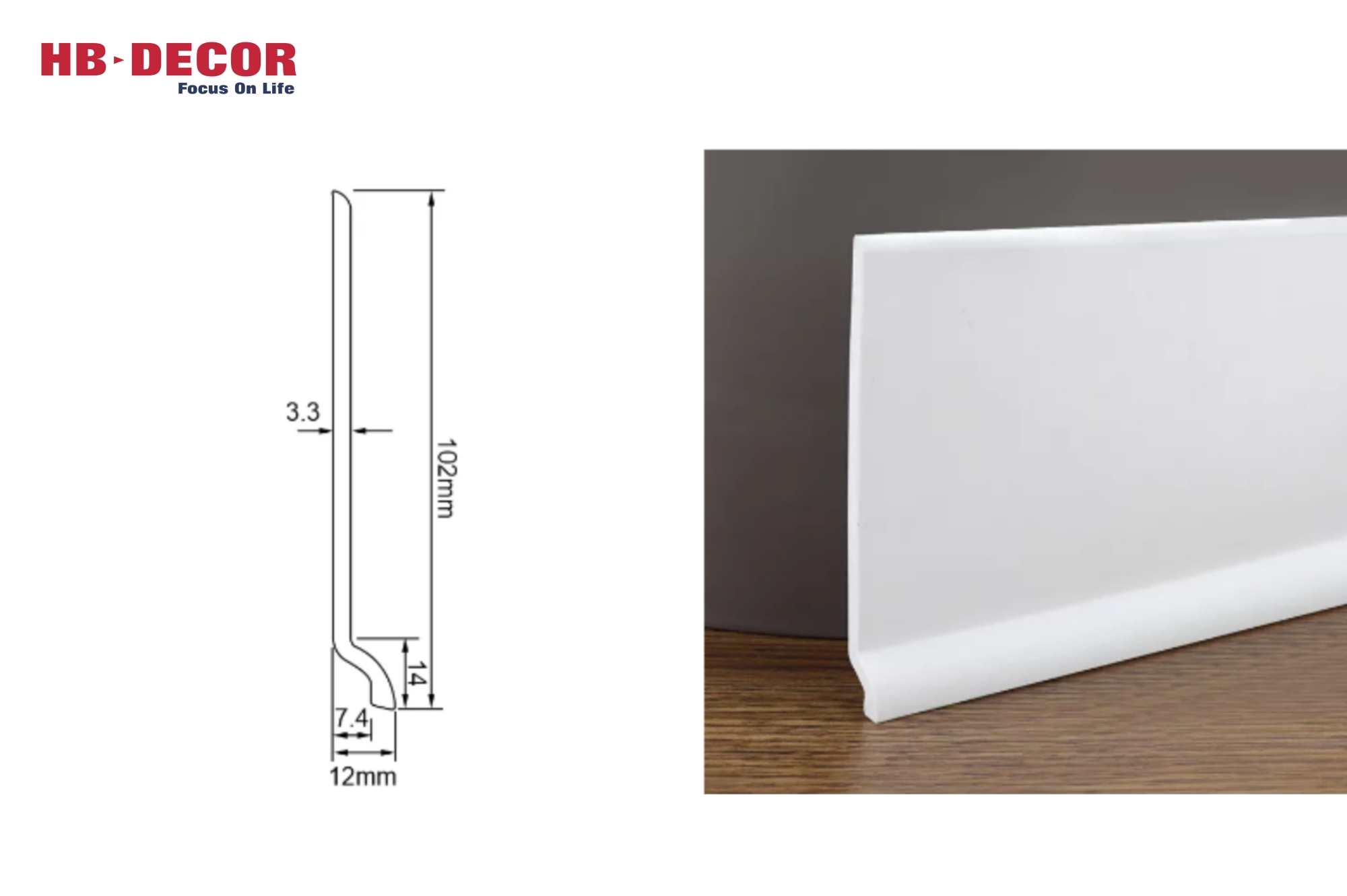 PVC Skirting Board Flexible Skirting Rubber Skirting Board- HAINING ...