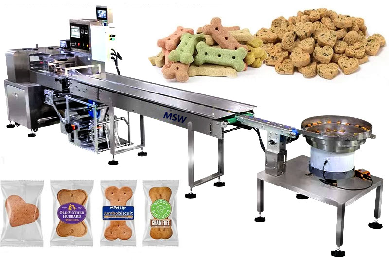 Automatic Pet Treat Counter & HFFS Packaging System - Precision Sealing