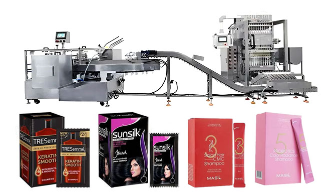 Industrial Shampoo Stick Bag Cartoner for Automated Production Lines