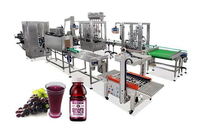 Precision Piston Juice Bottle Filler Capper Labeler Automated System