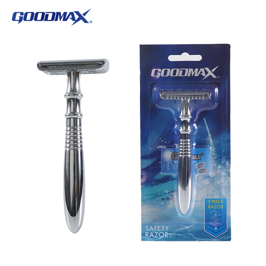 Traditional Waterproof Double Edge Blade Metal Handle Safety Razor ...