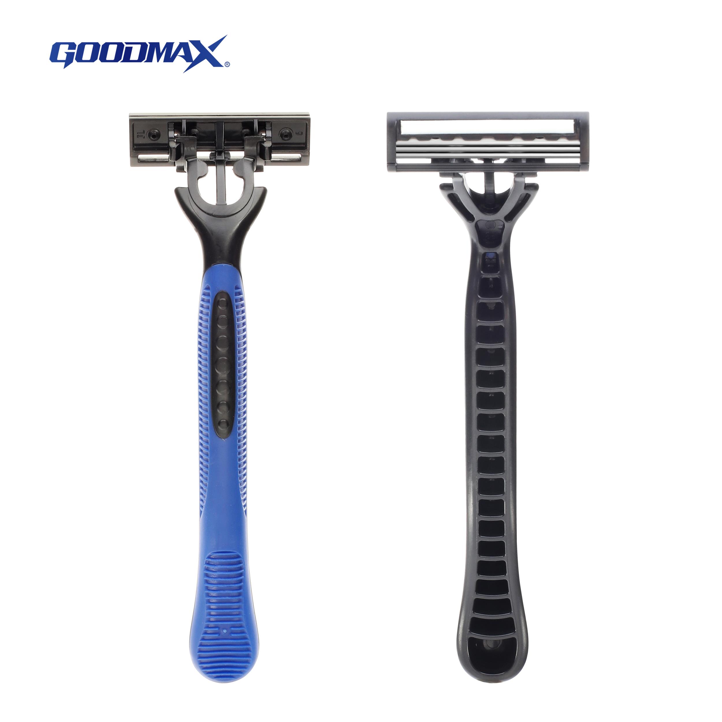 Men Manual Classical Triple Blades Shaver Safety Disposable Razor ...