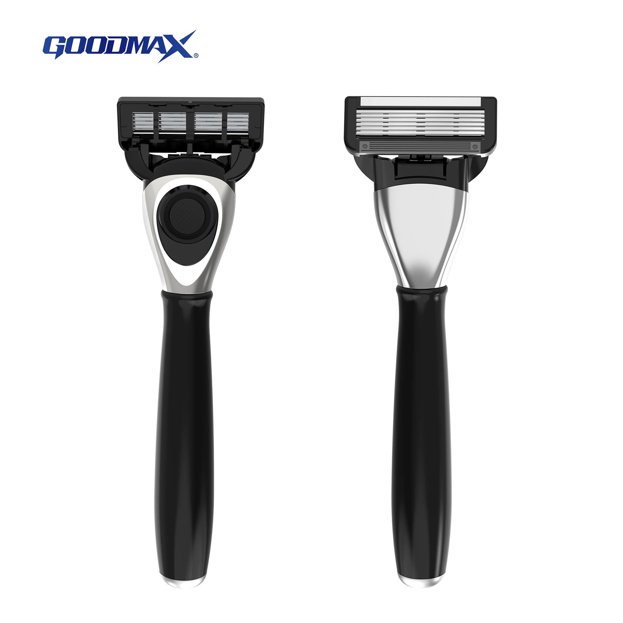 Men Resin Handle Six Open Back Blade System Safety Shaver Razor-Ningbo ...