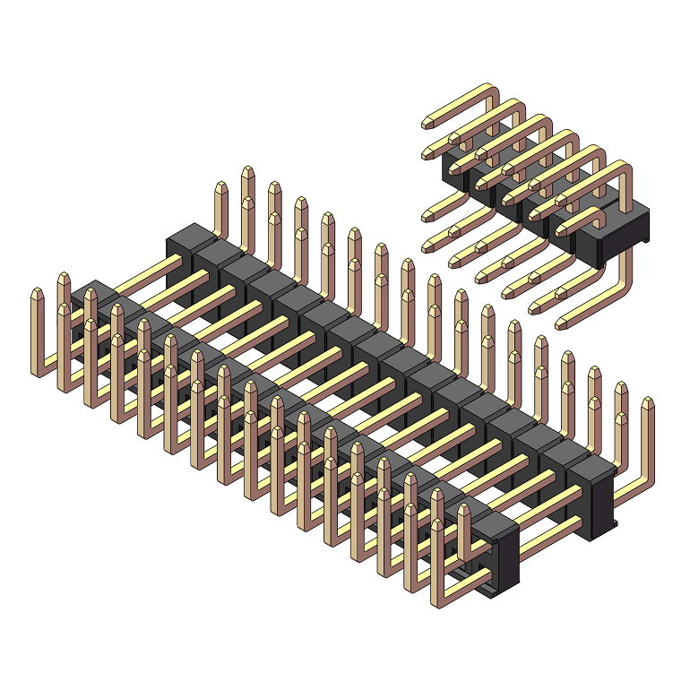 2.54mm Pin Header, Dual Row, U Type- Liliantai Electronics (Shanghai)