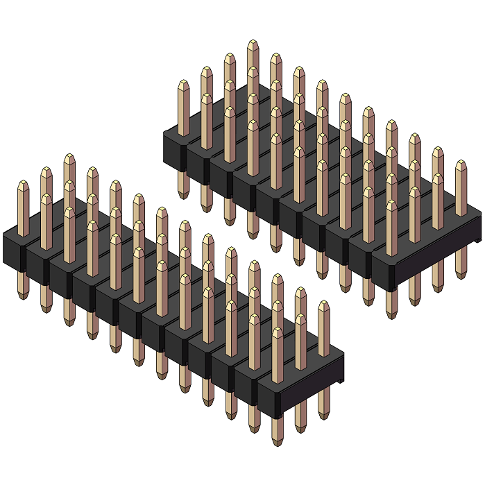 2.0mm Pin Header, Triple/Quad Row, Straight- Liliantai Electronics ...