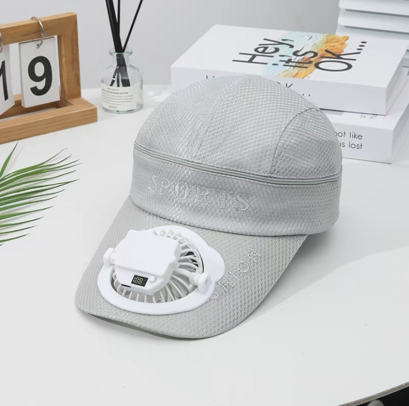 USB Solar Fan Visor Cap-jungyueoutfit USB charge adult baseball cap ...