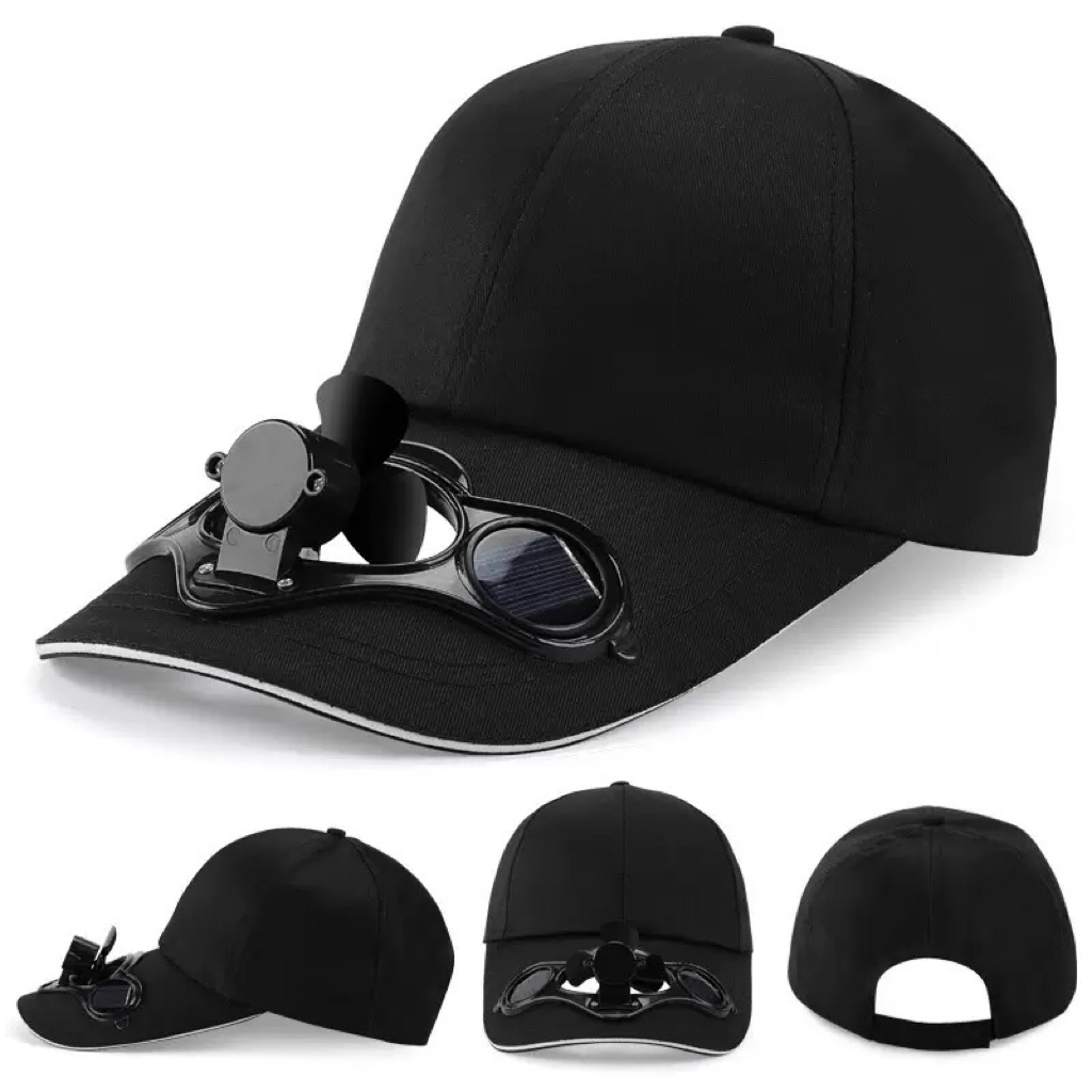 cap with solar fan-jungyueoutfit hat with fan-jungyueoutfit sun cap ...