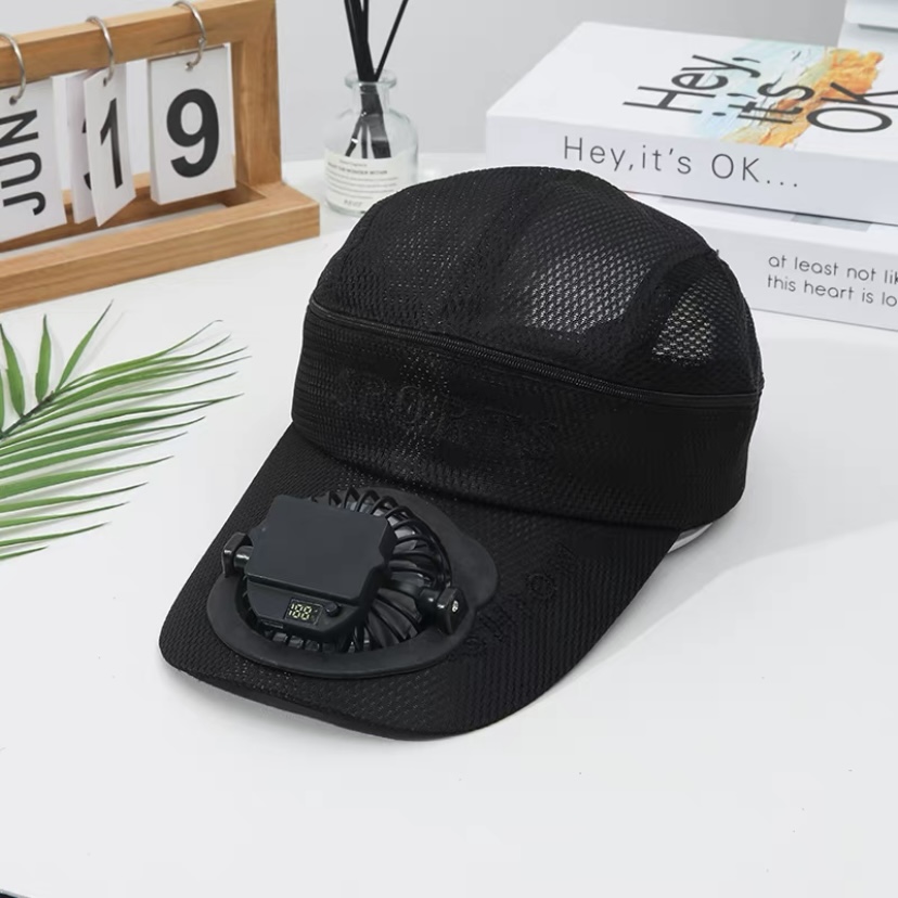 USB Solar Fan Visor Cap-jungyueoutfit USB charge adult baseball cap ...
