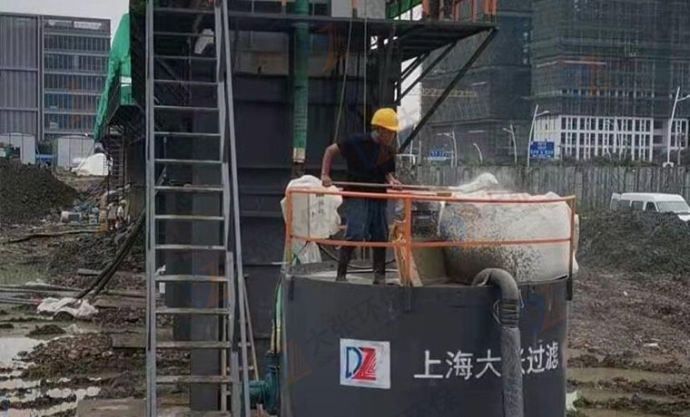 Shanghai Chongming 800 square meters complete set of piling mud ...