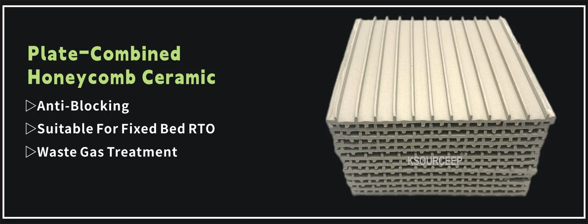 Plate-combined honeycomb ceramic