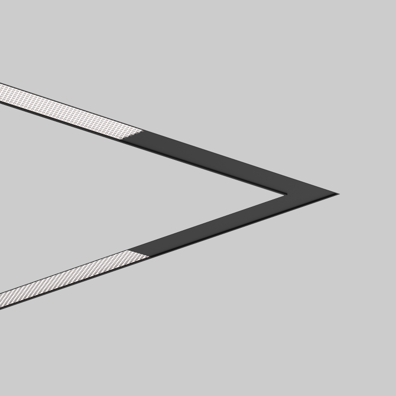 i40 Trimless Recessed Micro-prismatic diffuser/Opal diffuser-Litofis