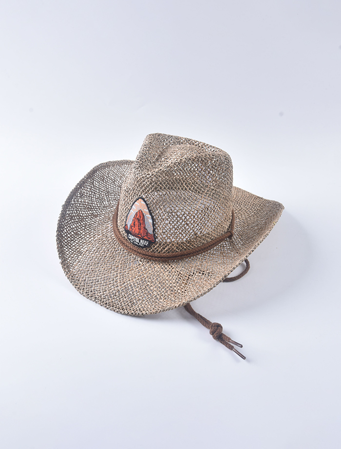 Custom Cowboy Sea Grass Straw Hat-Shunpu