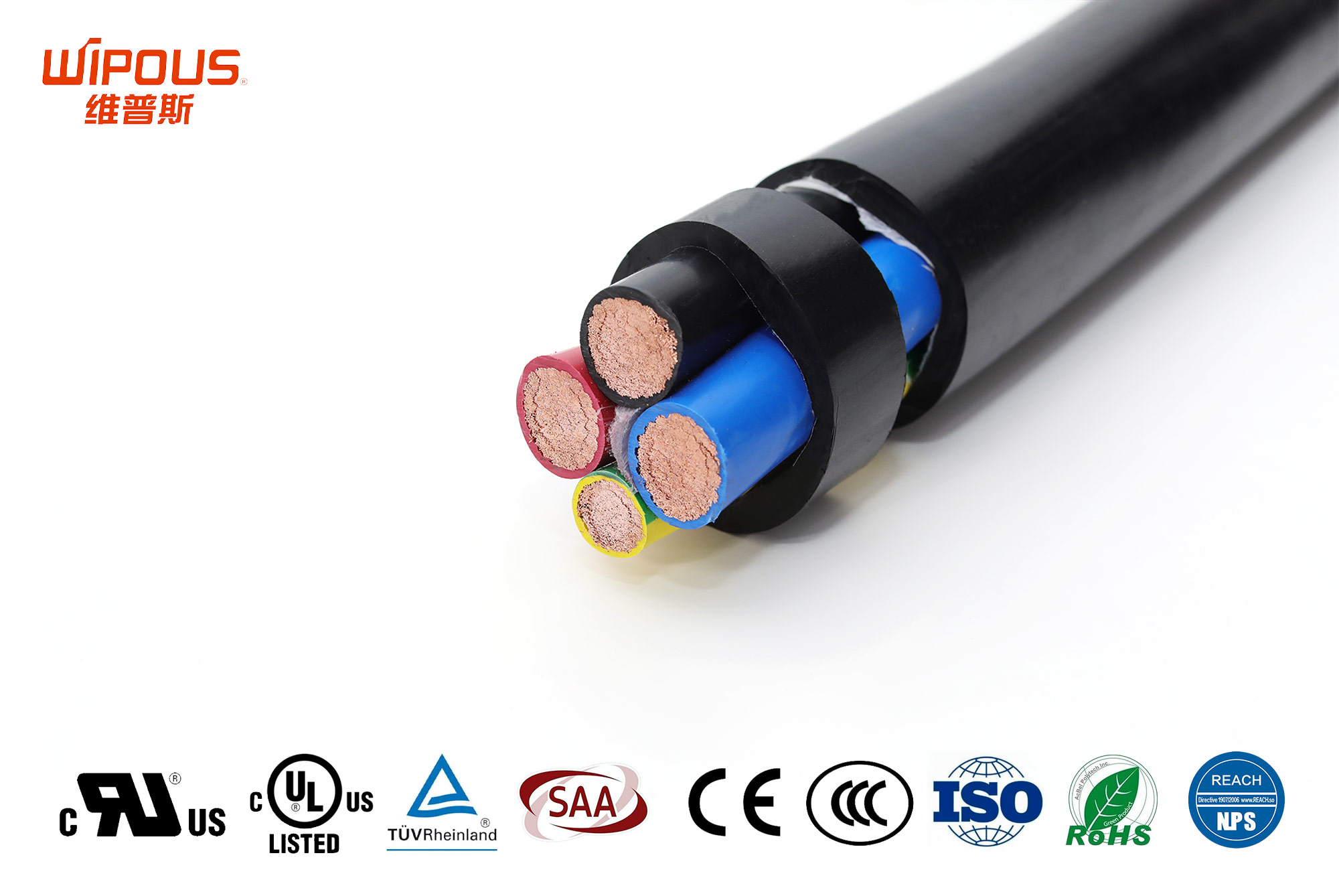 Thermosetting insulated thermoplastic sheathed power cable (2000V ...