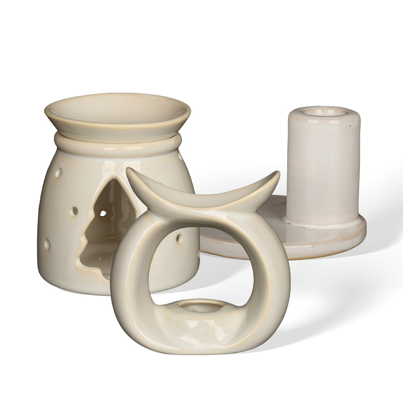 Ceramic Essential Oil Diffuser & Candle Holder - Glossy Glaze Finish ...