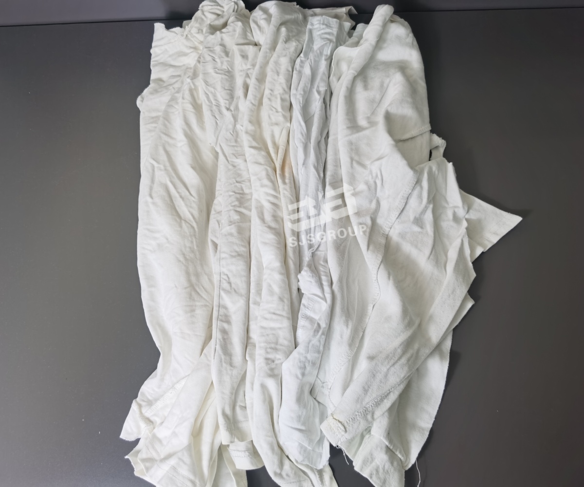 Grade A White T-Shirt Rags-SJS Group