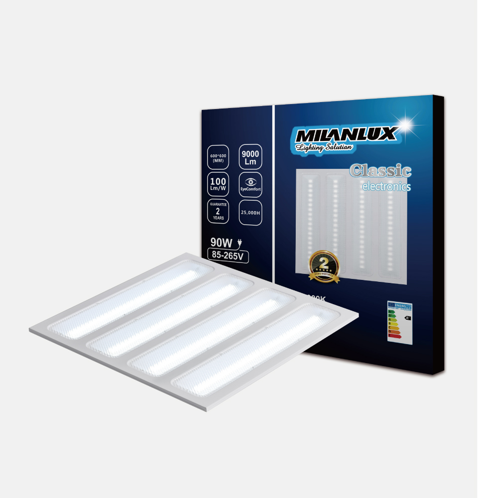 ROSLUX SERIES LED PANEL,GRILLE 4 LINE TYPE-MILANLUX