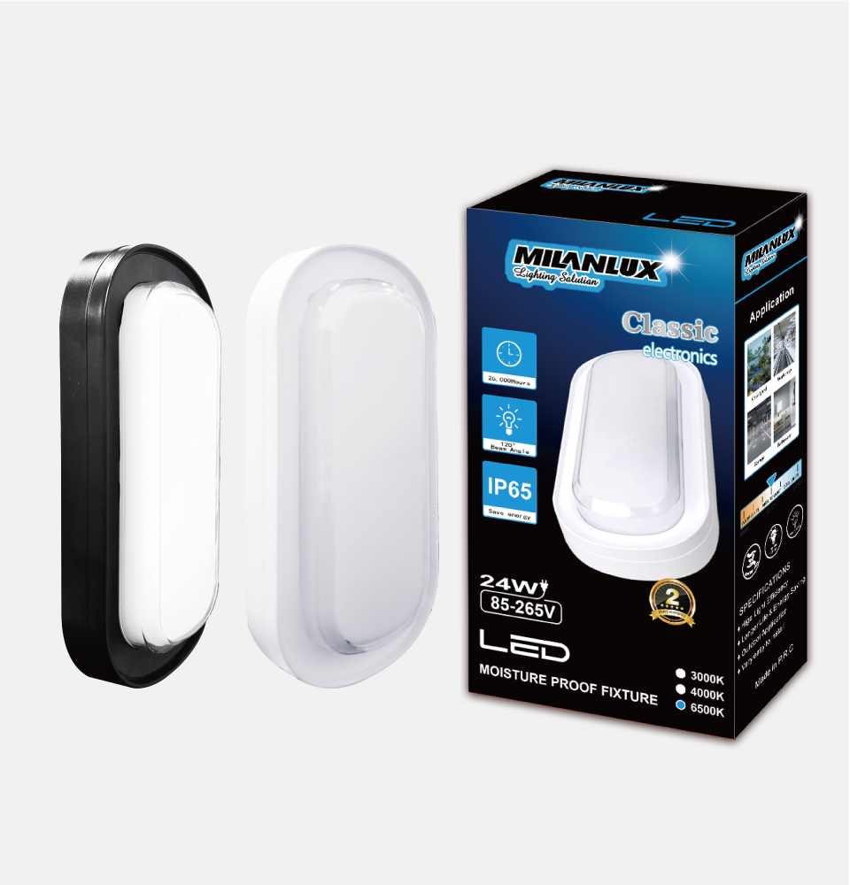LED BULKHEAD LAMP IP65 OVAL STAR SERIES-MILANLUX