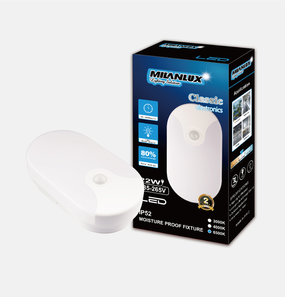 LED Bulkhead/Moisture-proof MOTION /SENSOR LAMP, OVAL VENUS SERIES ...