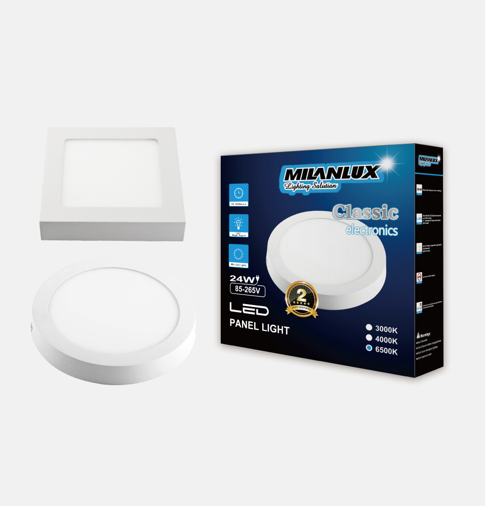 Surface mounted LED panel light - Ultra Thin, Compact Size, Ideal for ...