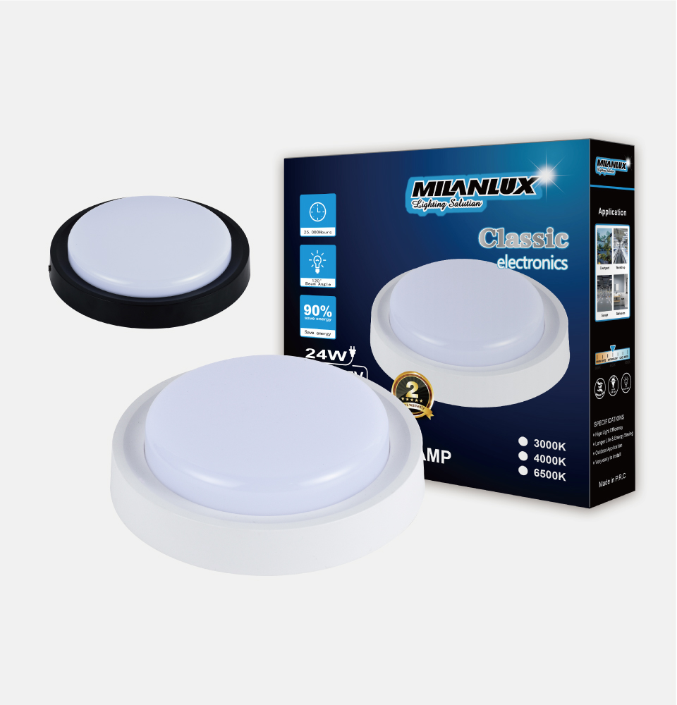 Moisture-proof lamp IP52 Round Classic Series-MILANLUX