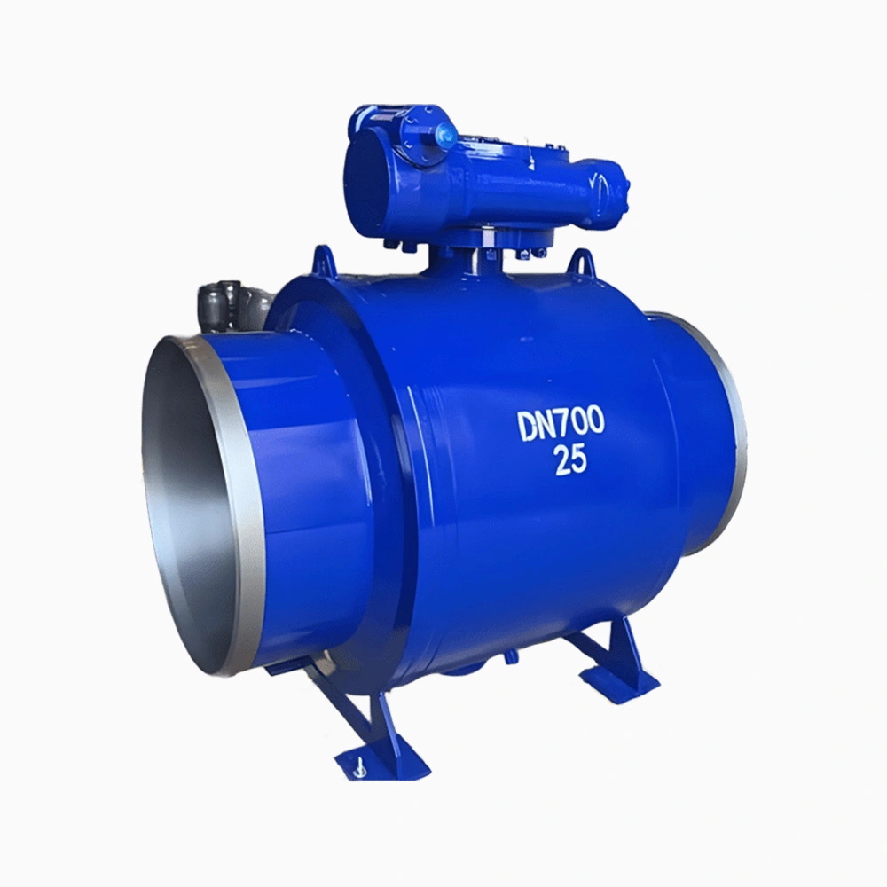 Forged Steel A105 DN700 PN25 RF Flange Fully Welded Ball Valve-Tianyu