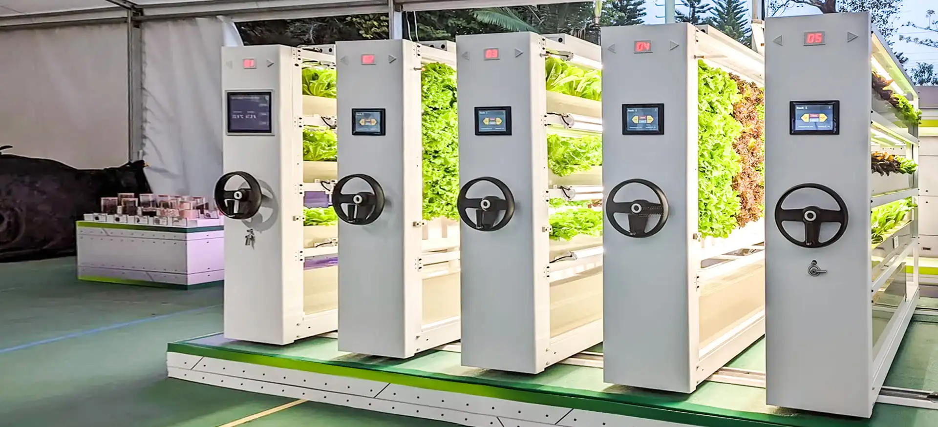 Mobile Vertical Growing Rack,Dry/Cure Racks,V-Track Rolling Benches ...