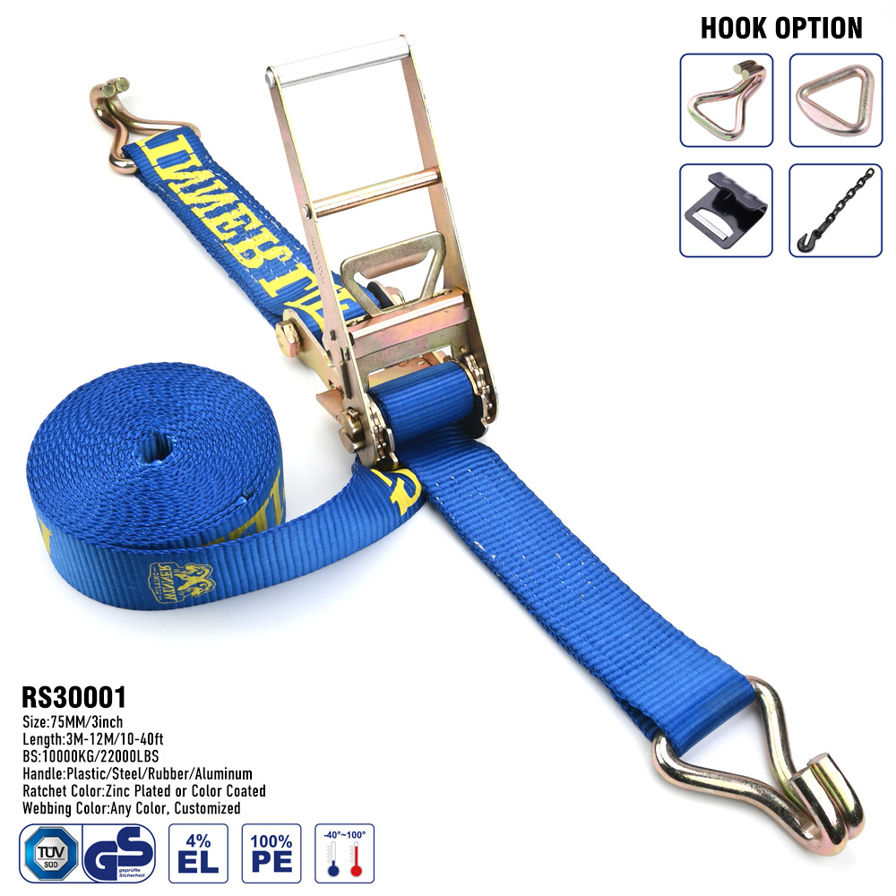 3 Inch Custom Logo Truck Ratchet Cargo Lashing Straps - Secure Your ...