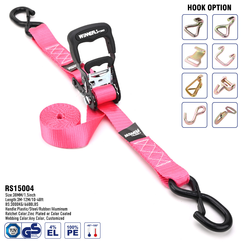38mm 2000Kg Ratchet Lashing Belt with Rubber Handle - Truck Ratchet ...