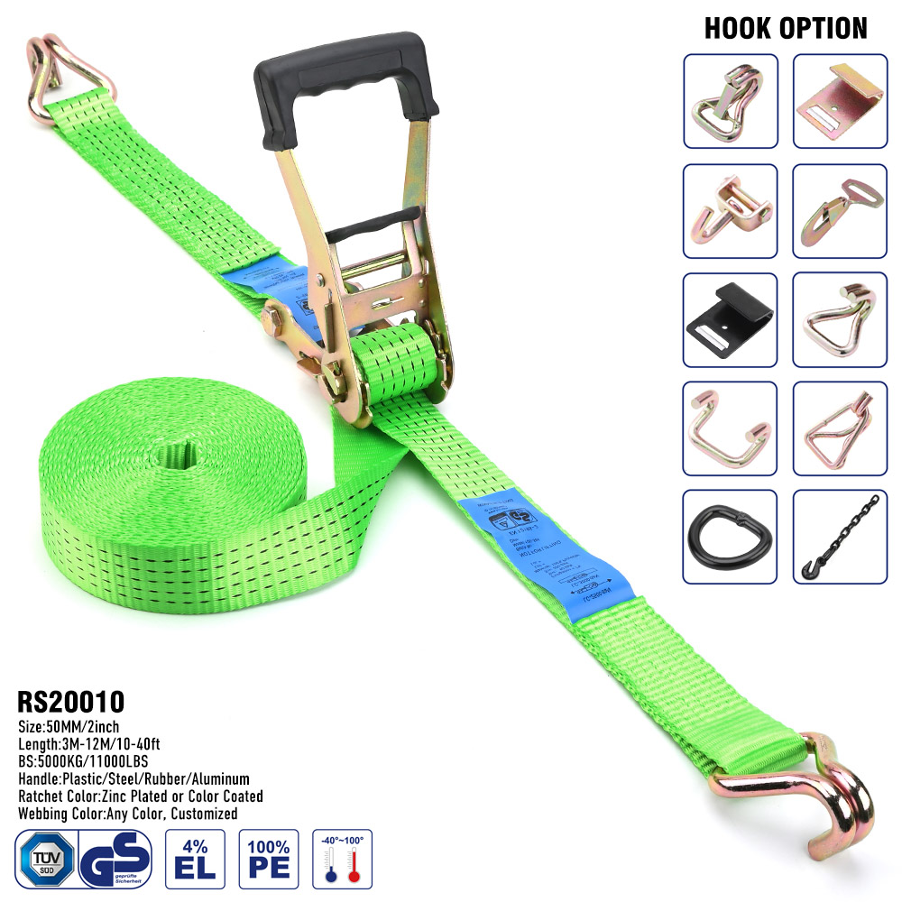 50 MM Ratchet Lashing Belt Buckle Strap - Truck Ratchet Straps with ...
