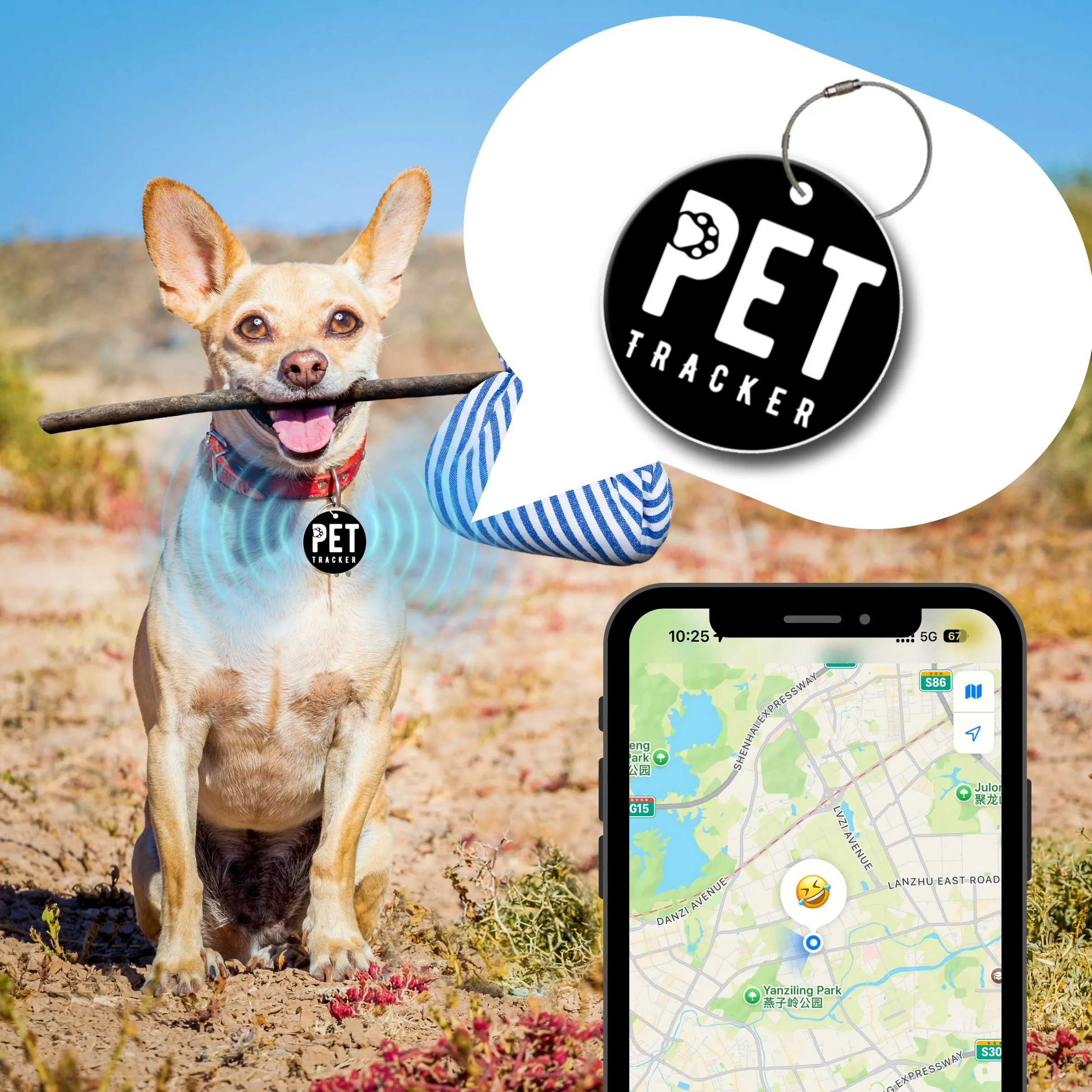 Pets Tracker Finder Tag - Locate Your Beloved Pets Effortlessly