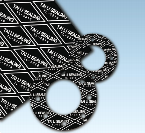 TL-316 Compressed non-asbestos jointing sheet with 304 steel wire mash insertion-TaiLi