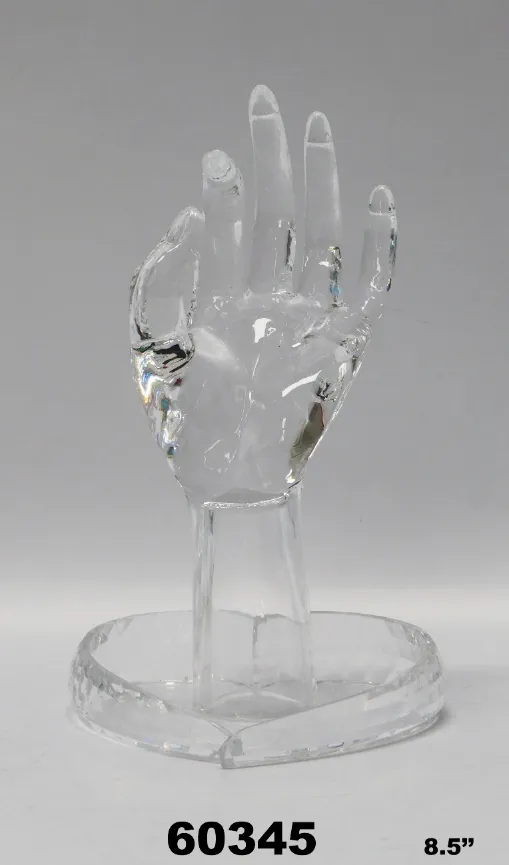 Blue Acrylic Hand Jewelry Display Stand - Elegantly Showcase Jewelry ...