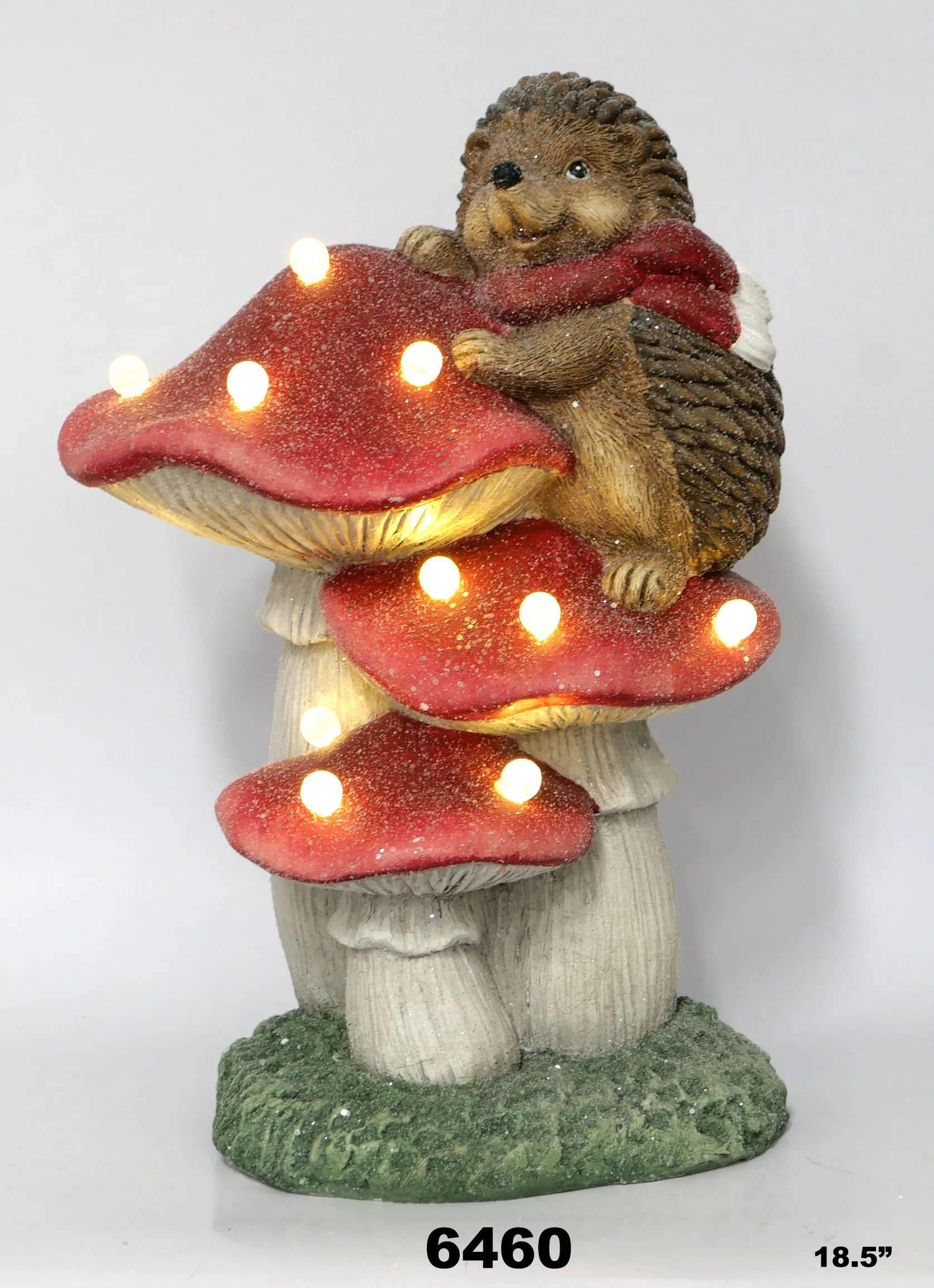 MGO Hedgehog Mushroom Lights Figurine: Share the Season's Magic with ...