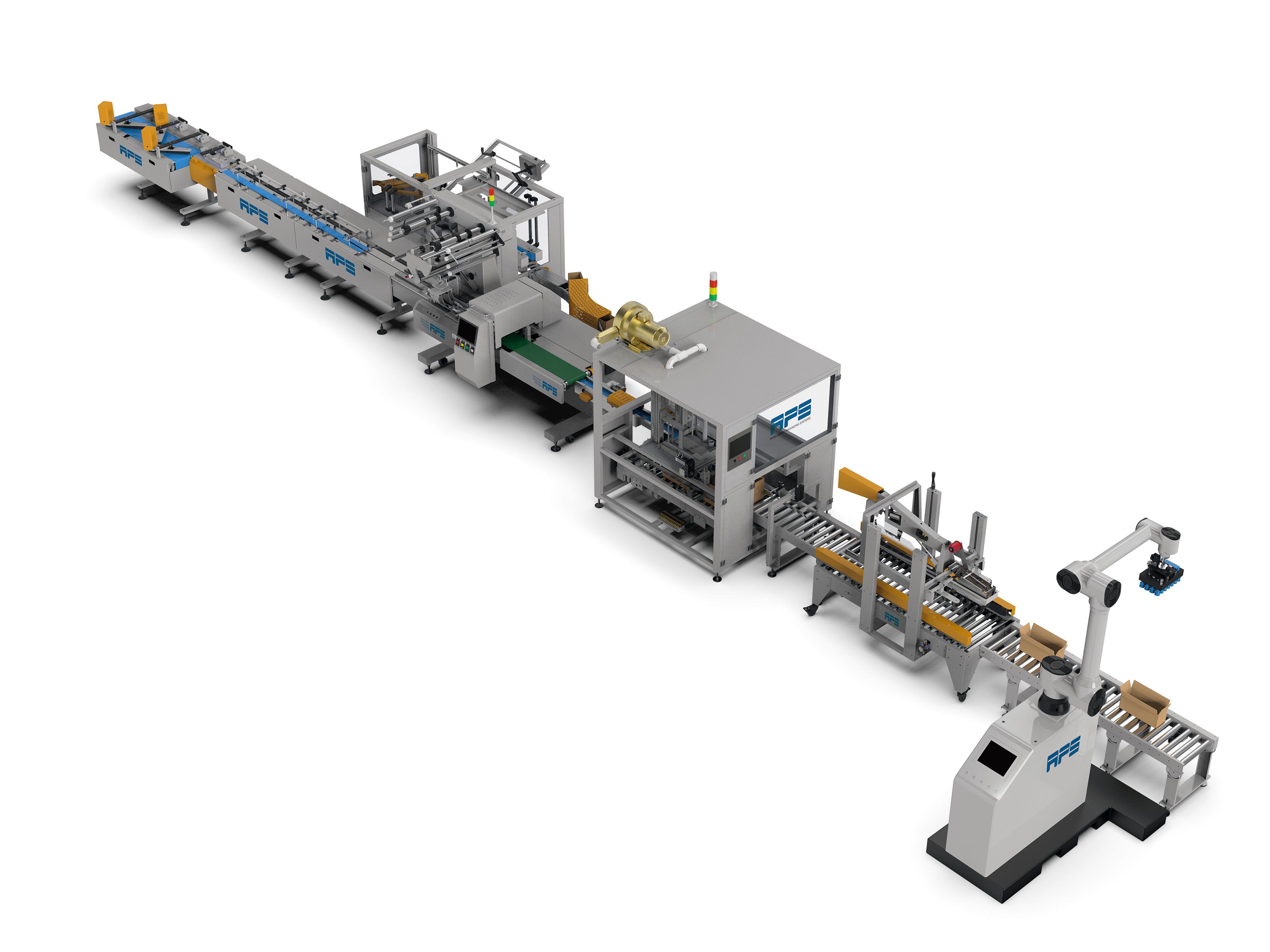 Pillow-Pack Ice Cream Products: Packaging, Boxing, and Palletizing- APS