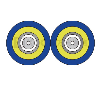Duplex Flat Flexible steel tube armored optical fiber cables-KOC