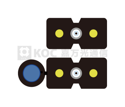 Flexible steel tube armored butterfly lead cable-KOC