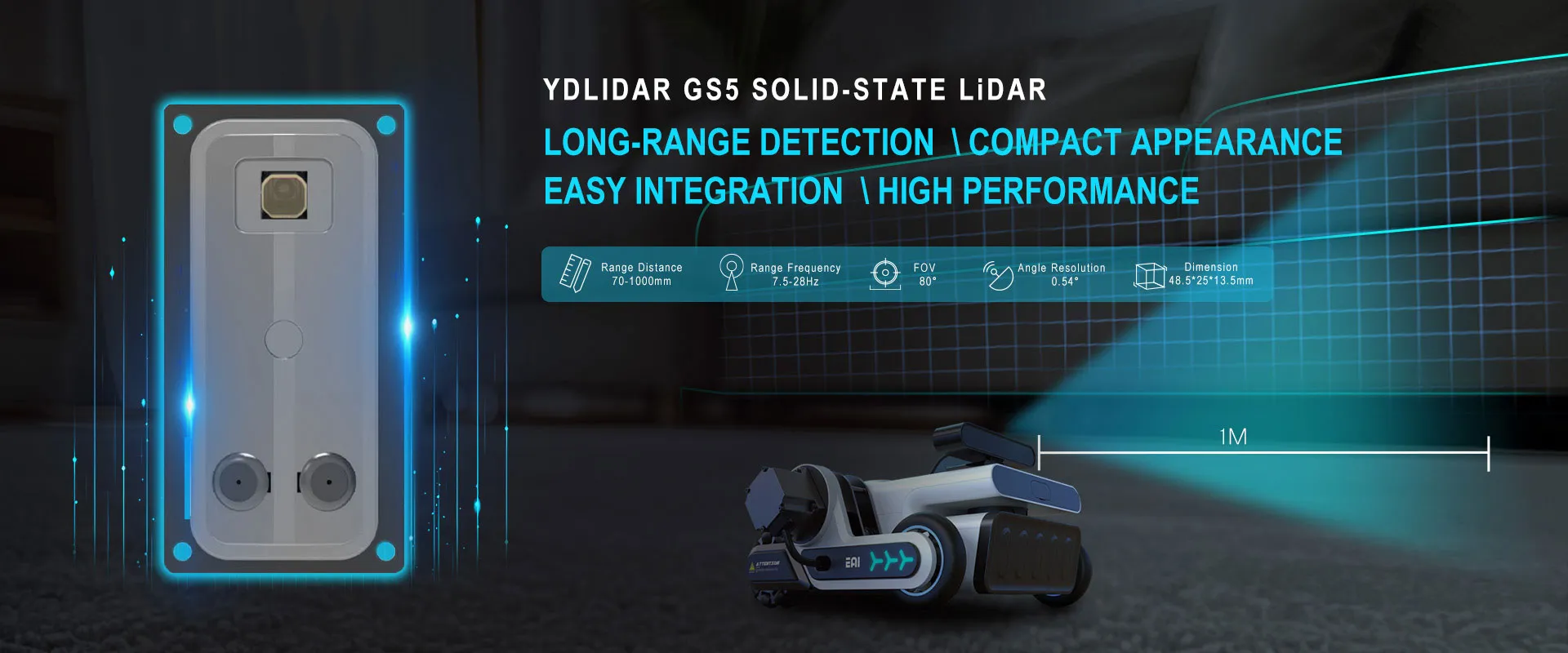 YDLIDAR focused on LiDAR sensor solutions