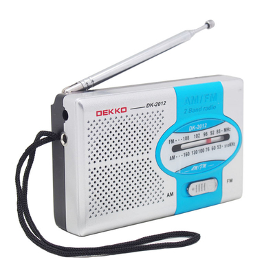 Two AA Batteries Powered Pocket AM FM Radio with Built-In Antenna and ...