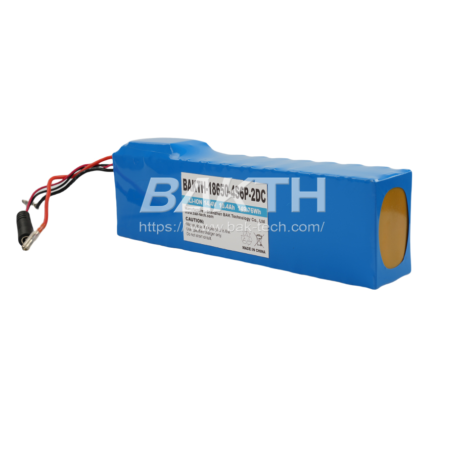 4S6P / BAKTH-18650-4S6P-2DC, 14.4V, 10.4 Ah, 149.76 Wh-BAKTH Technology