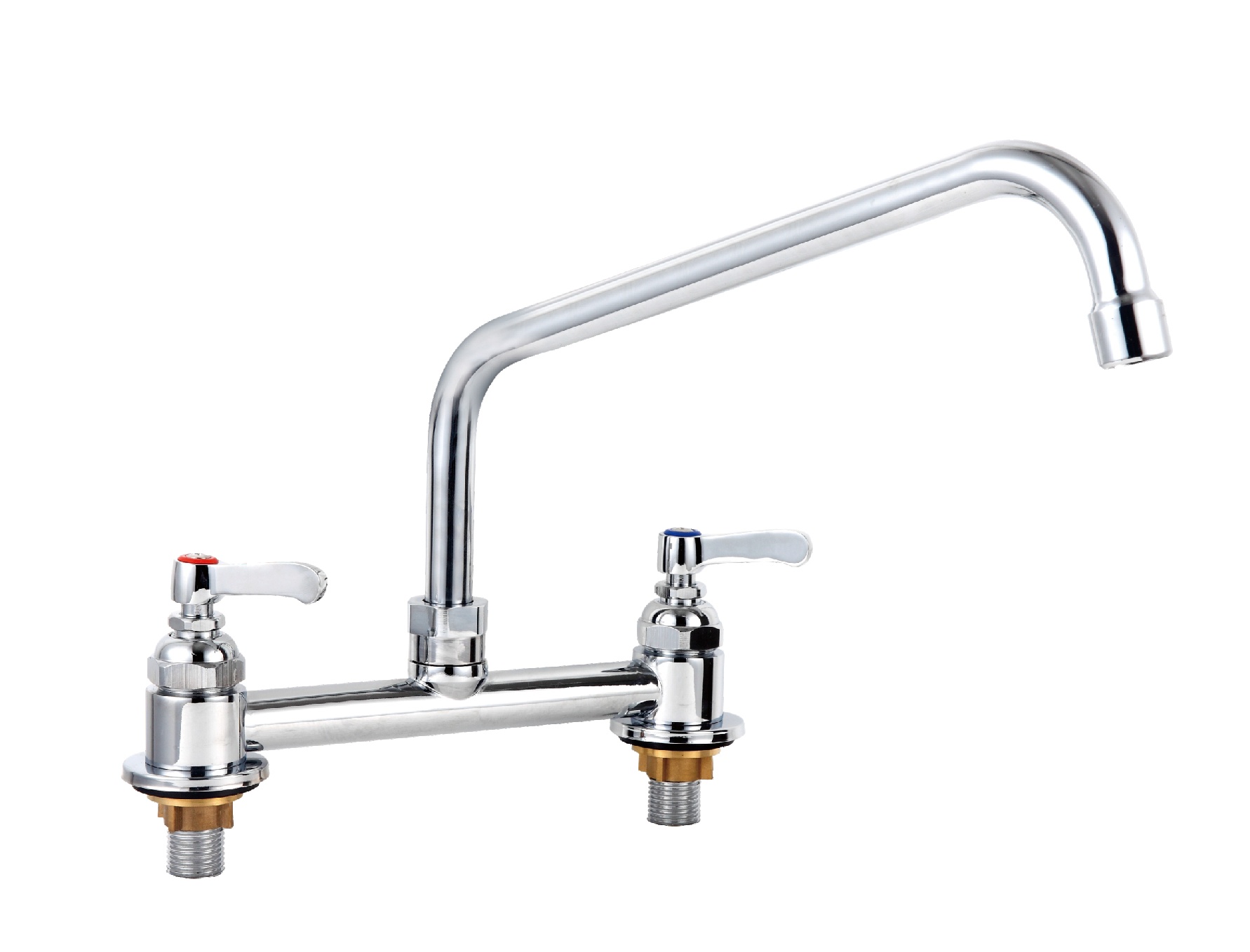Double handle double temperature faucet-Jun Chang Metal Plastic Products