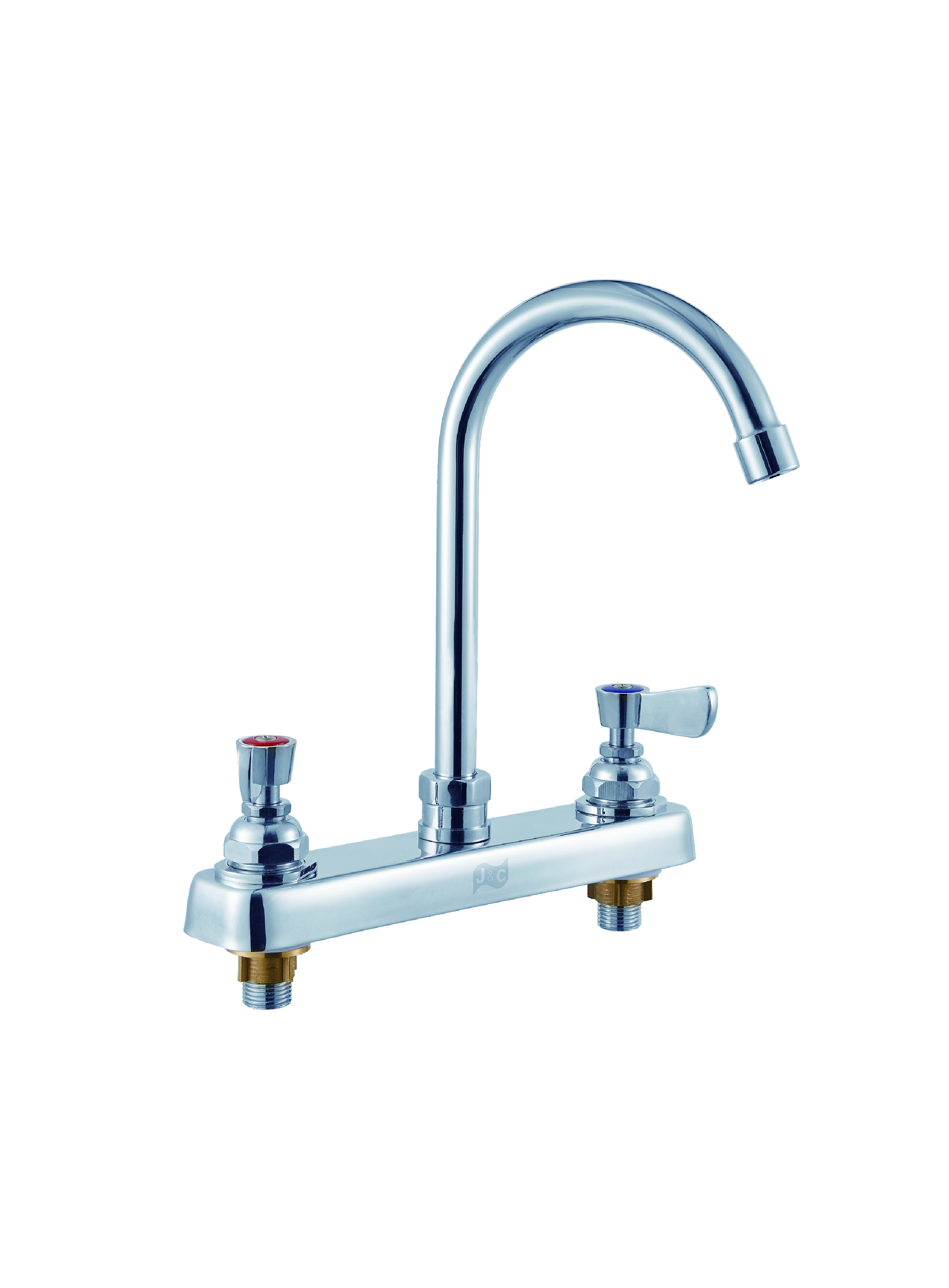 Double handle double temperature faucet-Jun Chang Metal Plastic Products