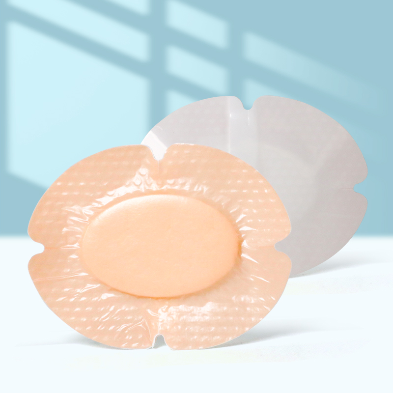 Silicone Foam Dressing with Border (Oval Shape) - High-quality Wound ...
